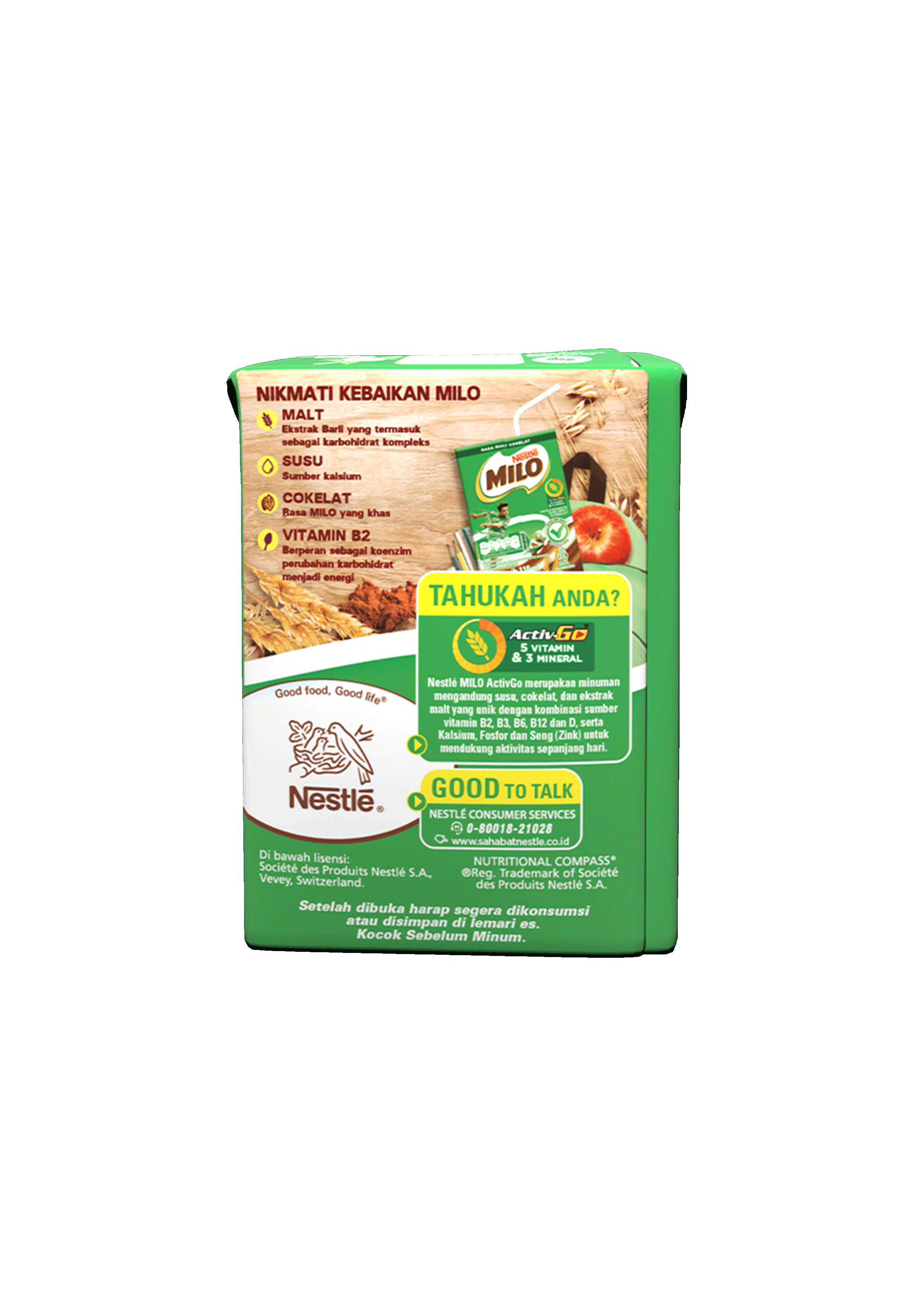 Produk Milo Uht Kotak 4x110ml Milo Indonesia